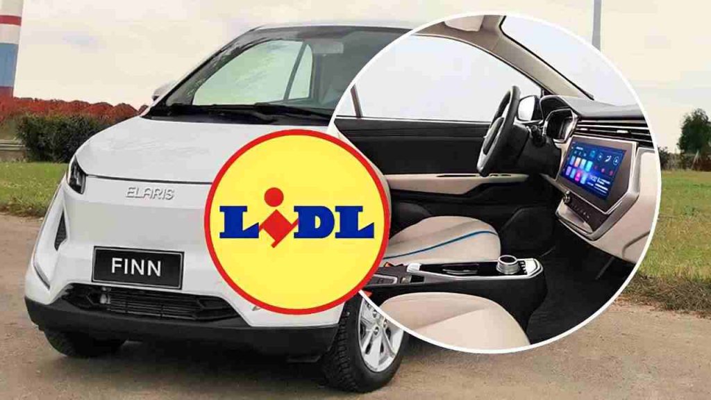 Lidl, there is also an electric car and you can pay for it in ...